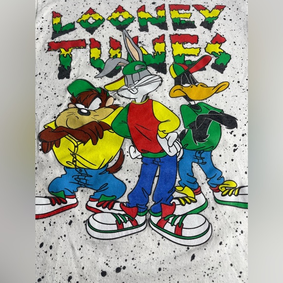 Shirts | Looney Tunes Rasta Hip Hop Taz Bugs Daffy Tshirt Medium White ...